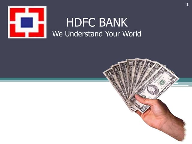Hdfc bank ppt | PPTX