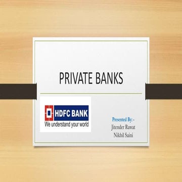 Business Analysis HDFC Bank | PPTX