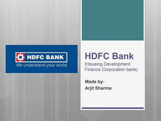 Hdfc bank ppt | PPTX