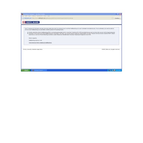 Hdfc netbanking | DOC