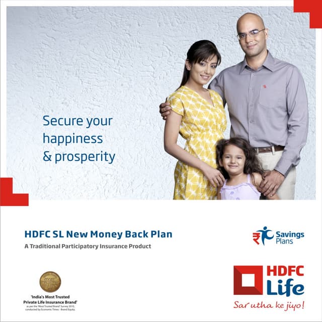 Hdfc sl new money back plan | PDF