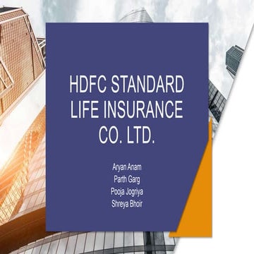 HDFC Standard Life Insurance Co- Group 1.pptx