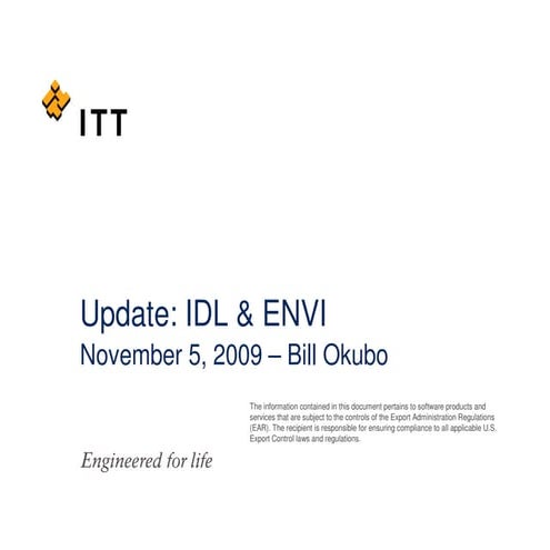 Update: IDL & ENVI | PDF