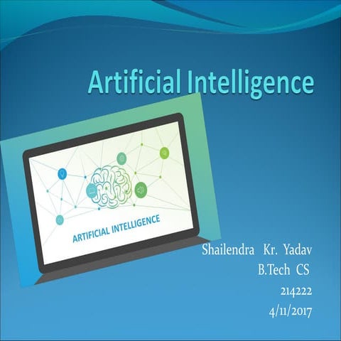 Artificial Intelligence | PPT | Artificial Intelligence | Technology ...