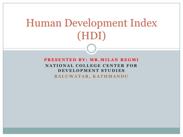 HDI(Human Development Index)