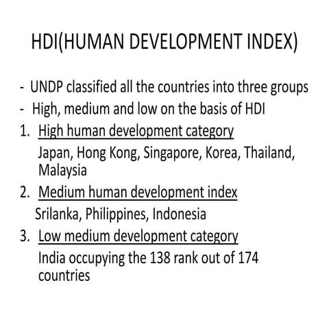 Hdi(human development index) | PPT