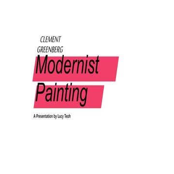 Modernist painting presentation | PPTX
