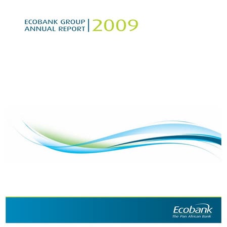 Ecobank annual report 2009 | PDF