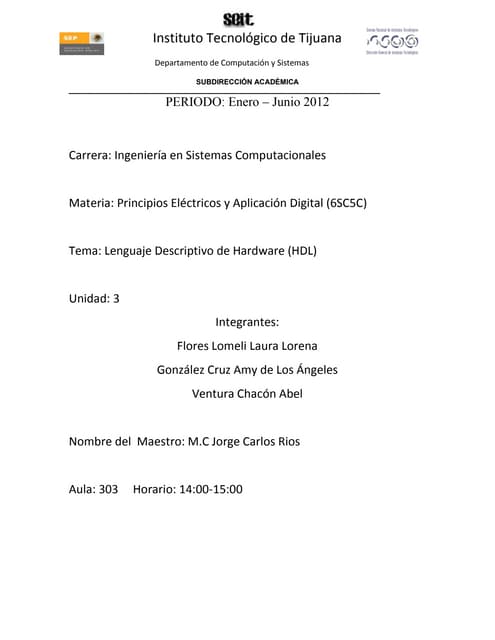 Hardware description languages | PPTX