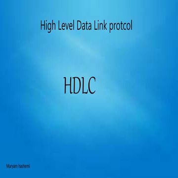 Hdlc | PPTX