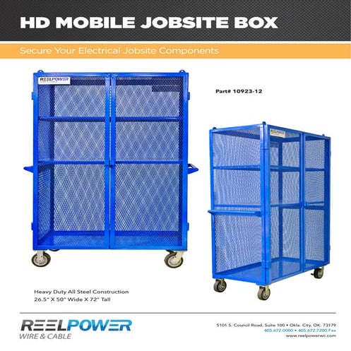 HD Mobile Jobsite Box | Reelpower Wire & Cable | PDF