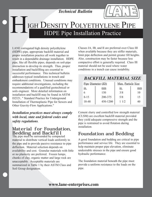 Hdpe perforation guide | PDF | Physics | Science