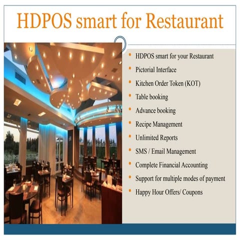 HDPOS smart for Restaurant | PPTX