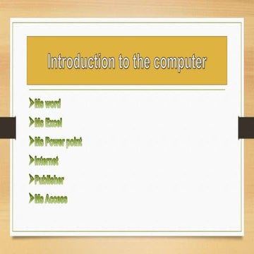 Introduction_to_the_Computer_for_the_beginners | PPTX