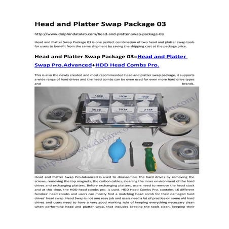 Head and platter swap package 03 | PDF