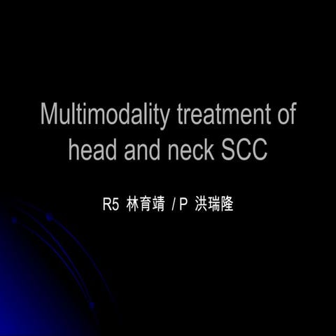 Head And Neck Squamous Cell Carcinoma | PPT