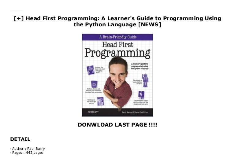 Head First Programming A Learners Guide To Programming Using Th