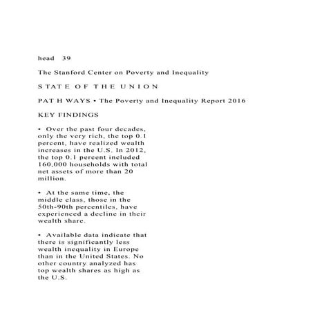 head 39 The Stanford Center on Poverty and Inequality.docx