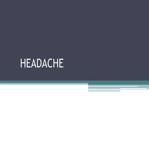 Headache | PPTX