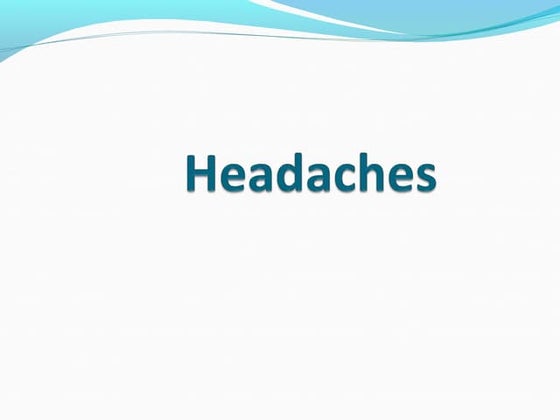 Headaches | PPT