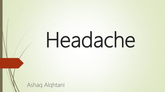 Mechanism of Headache.pptx