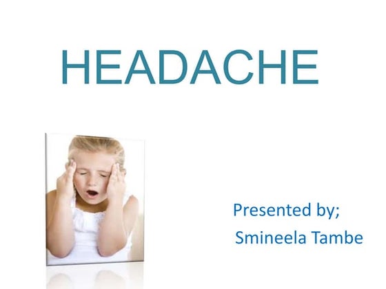 Mechanism of Headache.pptx