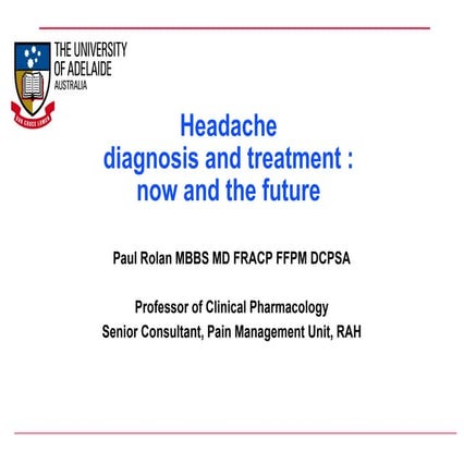 Headache Ppt Ppt