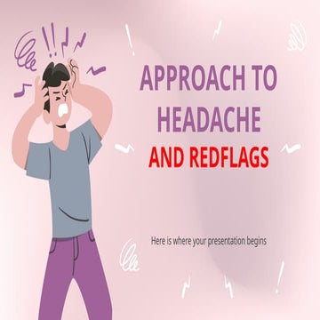 Headache and red flags best slide for pesentation | PPTX