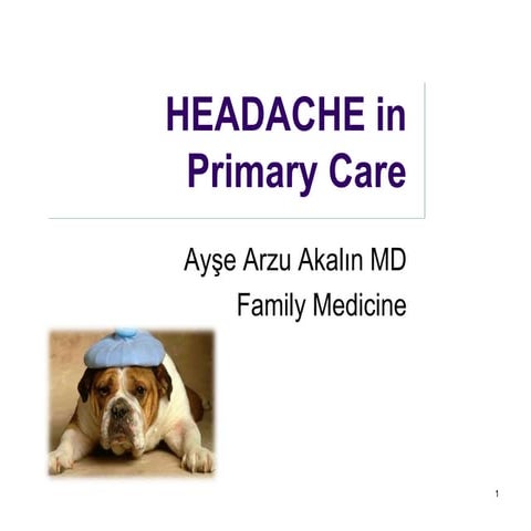 Headache medical ppt for medical College students | PPTX