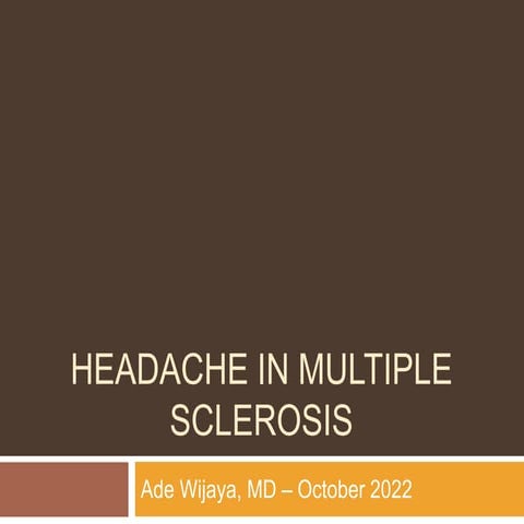 Headache in Multiple Sclerosis.pptx