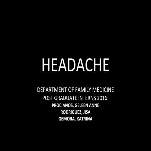 Headache | PPT