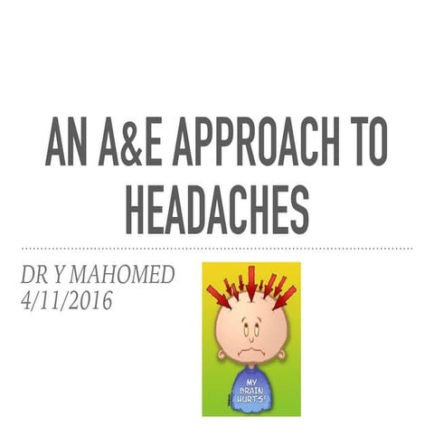 Headaches pdf | PDF | Brain and Nervous System Disorders | Diseases and ...