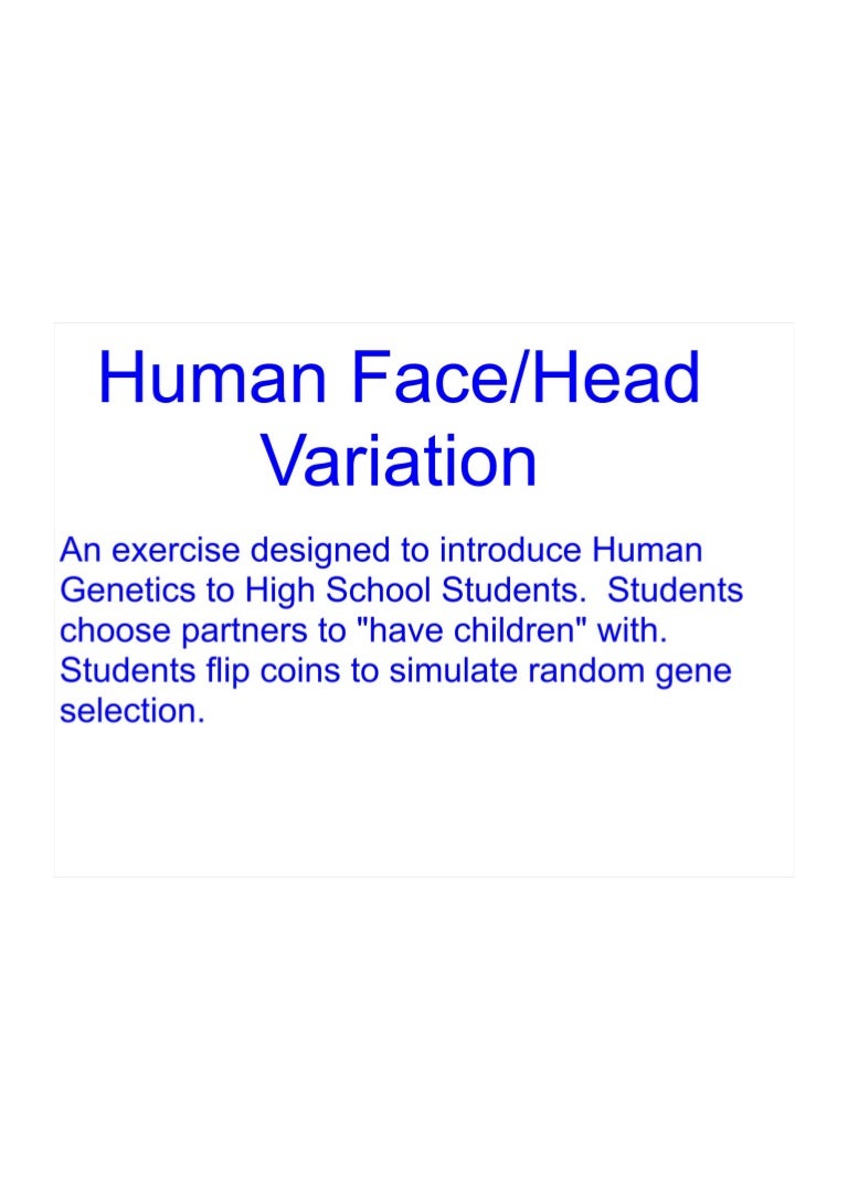 Head and face genetic traits