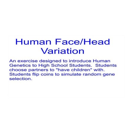 Head and face genetic traits | PDF
