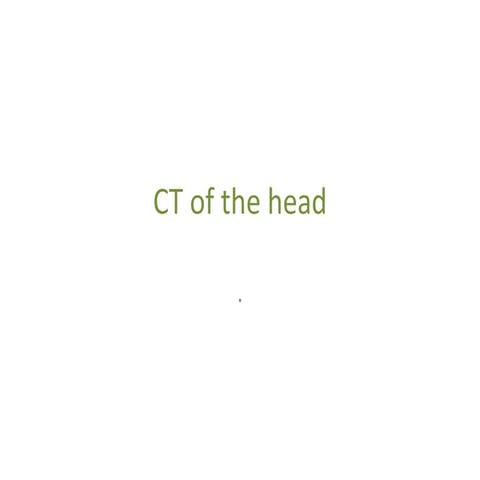 Head ct | PPTX
