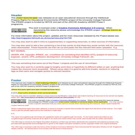 Header and footer doc 111110 | DOC