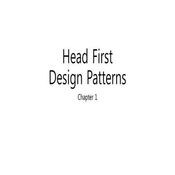 Head first chapter 1 | PPT