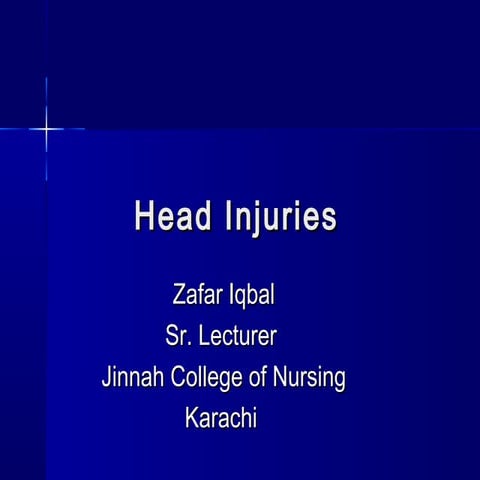 Head injuries | PPT