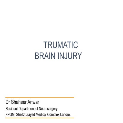 Traumatic brain Injury | PPT