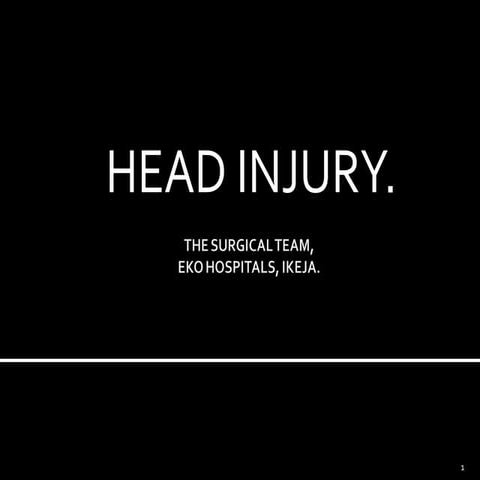 Head injury. | PPT