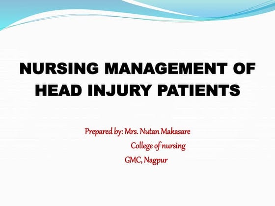Head injury | PPT