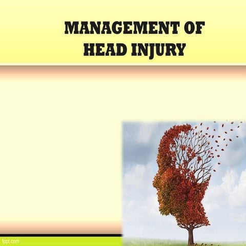 Primary and secondary head injury EDH and SDH | PPTX