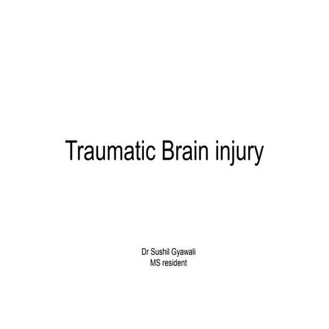 Traumatic Brain Injury/ Head injury Management/ Approach to Head injury ...