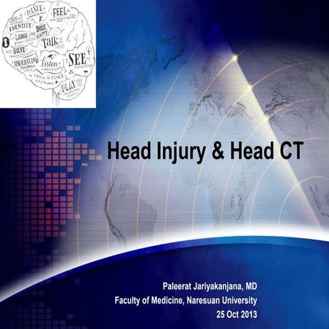 Head injury & head ct | PPTX