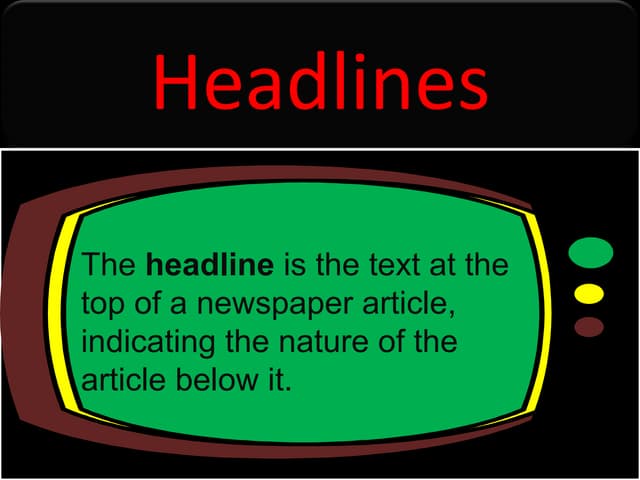 Headlines patterns | PPTX