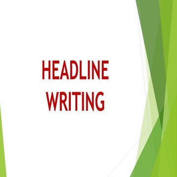 Headline Writing.ppt