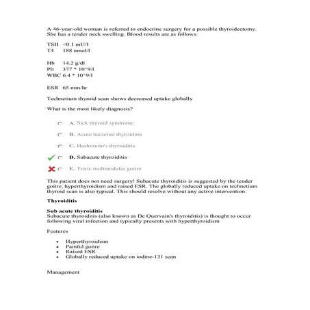 MRCS Preparation emrcs questions Headneck | PDF