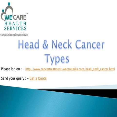 Head Neck Cancer Types
