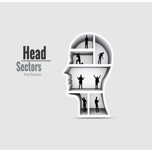 3D Head Sectors Template | PPT