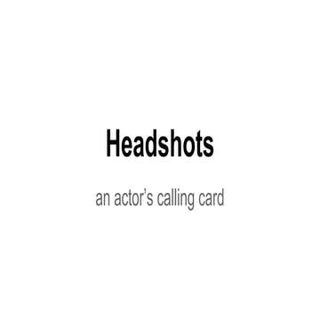 Headshots | PPTX